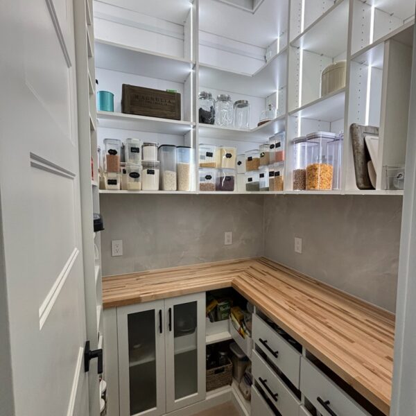 Custom Pantry Design | Pantries With Butcher Blocks & Other Accessories